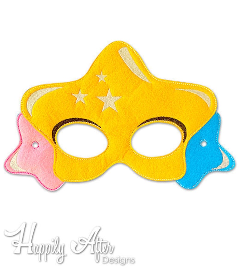 Star Mask Embroidery Design Stars Mask Machine Embroidery - Etsy