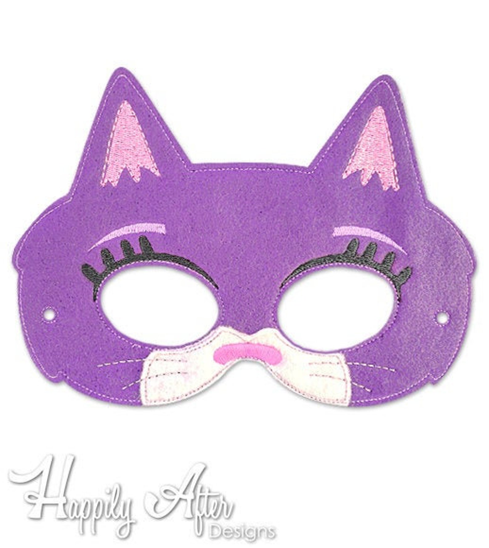 Sassy Cat Mask Embroidery Design pet mask machine | Etsy