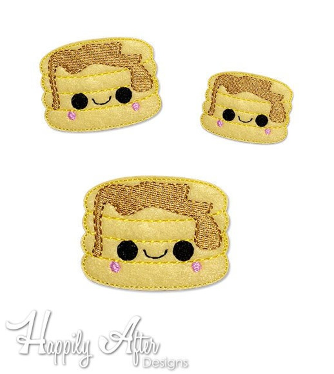 Kawaii Pancakes Feltie Embroidery Design Pancake Feltie - Etsy