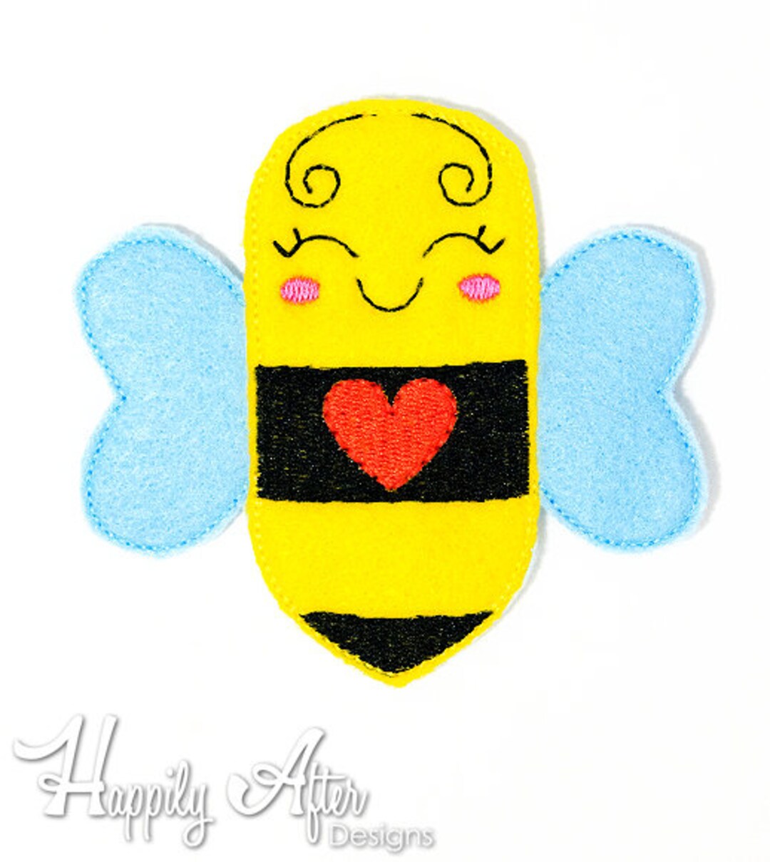 Love Bee Feltie Embroidery Design, Bug Feltie, Valentine Feltie ...