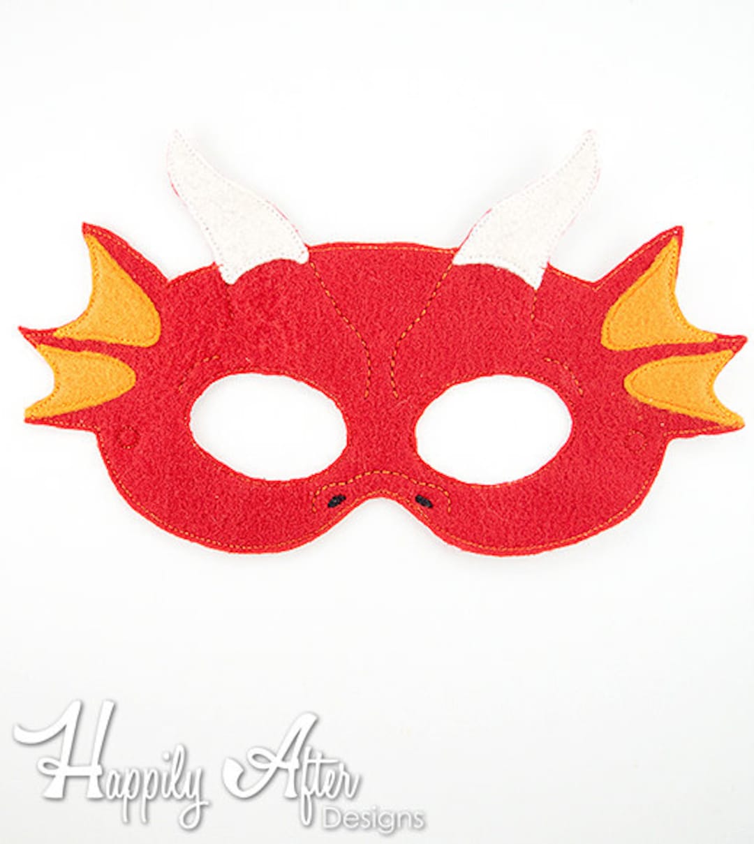 Dragon Mask Embroidery Design, Monster Mask, Machine Embroidery, ITH ...