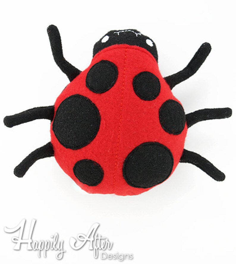 Ladybug Stuffie Embroidery Design Ladybug Bug Ladybug - Etsy