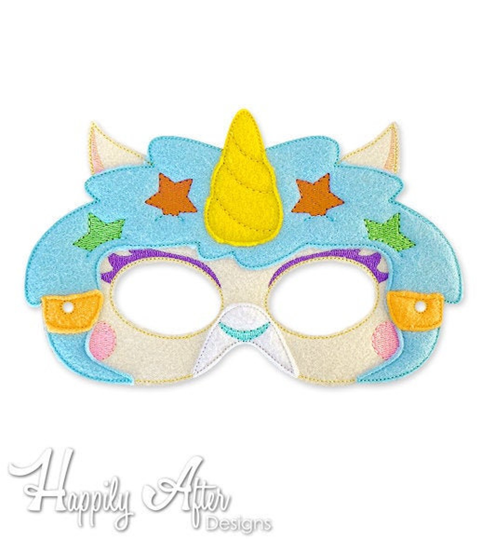 Llamicorn Mask Embroidery Design Llama Mask Machine | Etsy