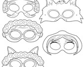 Little Red Riding Hood Printable Coloring Masks Little Red - Etsy UK