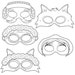 Superhero Printable Coloring Masks, Superhero Mask, Hero Mask, Villain ...