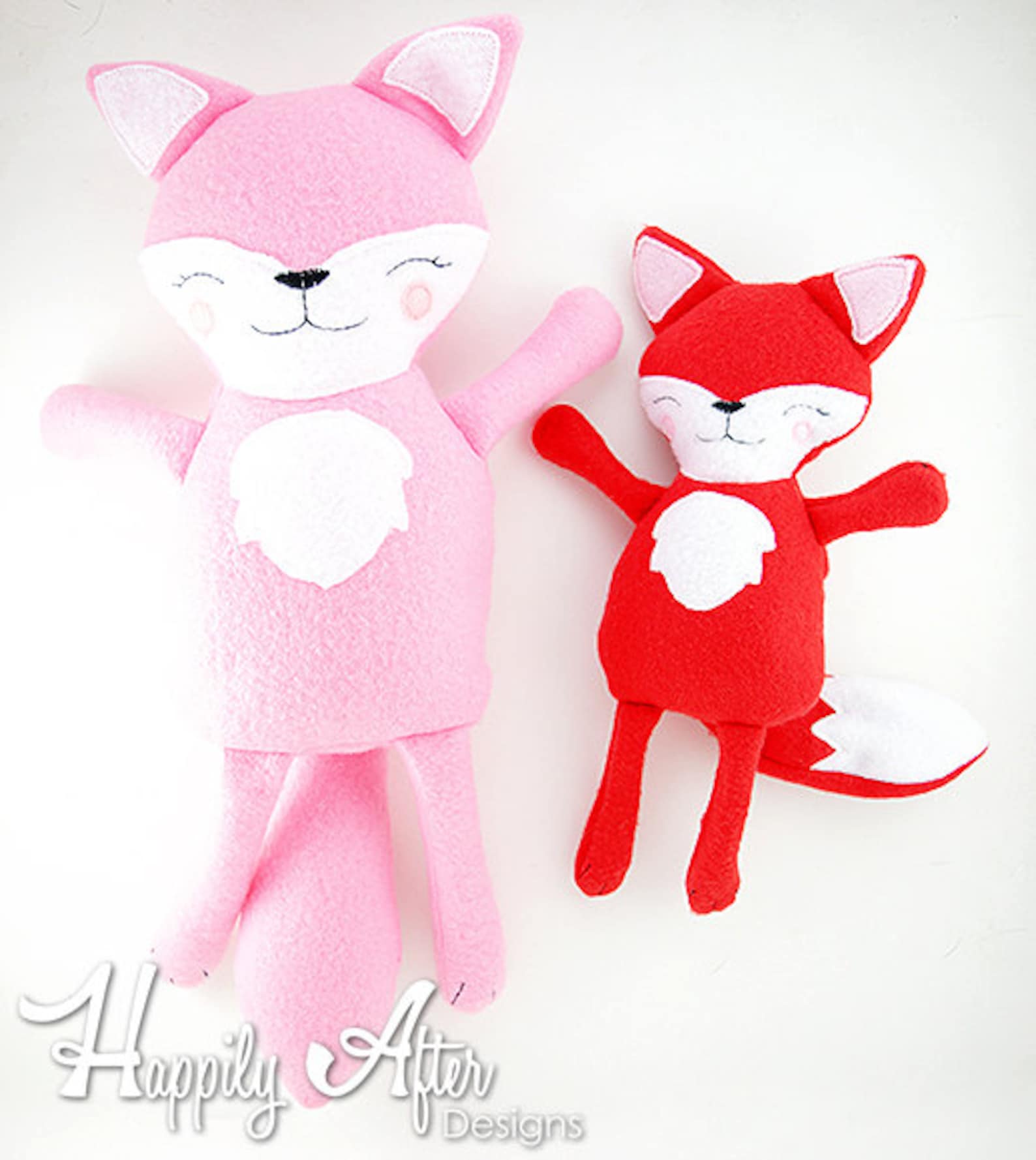 Fox Stuffie Embroidery Design Fox Stuffed Animal Fox - Etsy