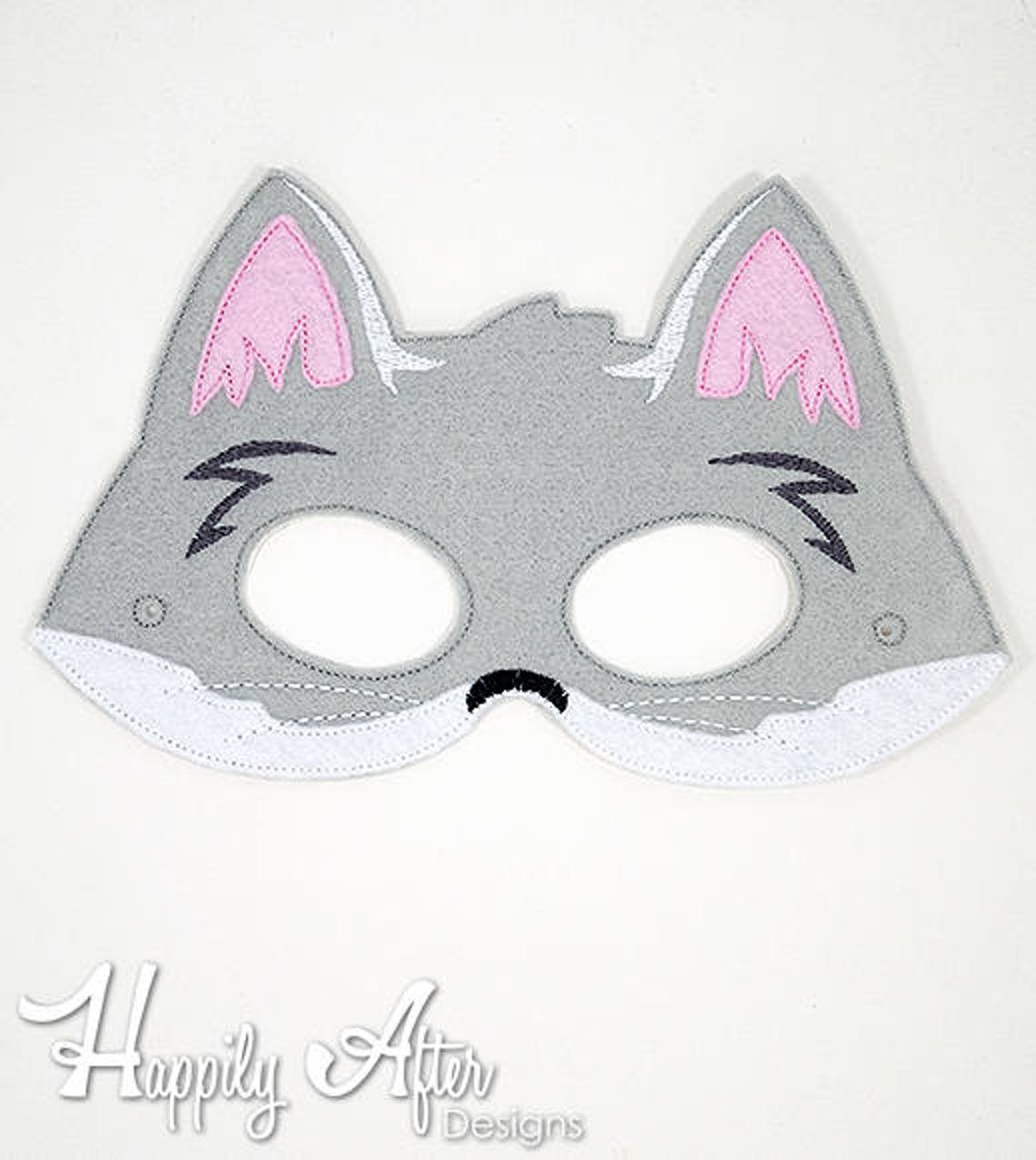 Cats Mask Embroidery Design Pack Cat Mask Striped Tabby - Etsy