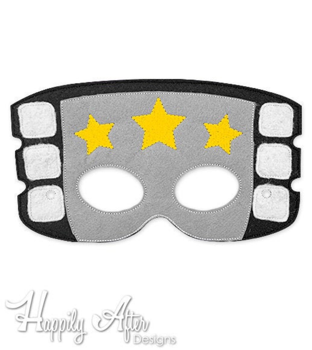 Film Mask Embroidery Design, Movie Mask, Machine Embroidery, ITH Mask ...