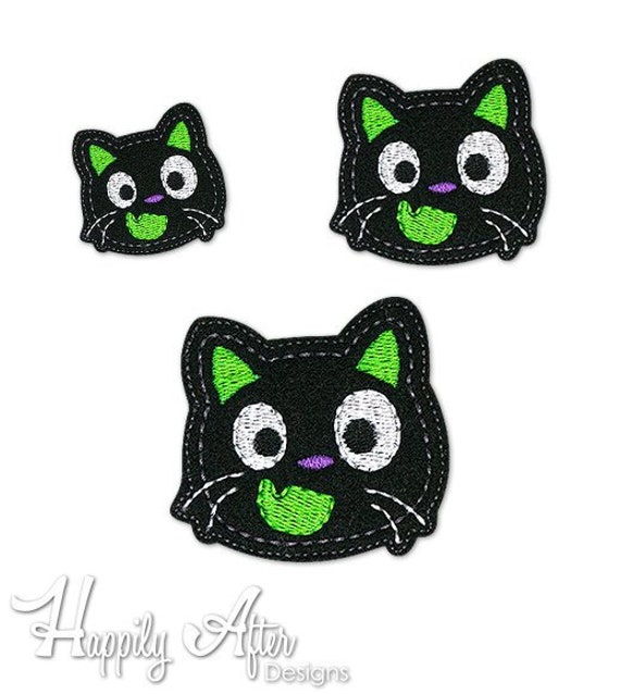 Silly Cat Feltie Embroidery Design Cat Feltie Machine - Etsy