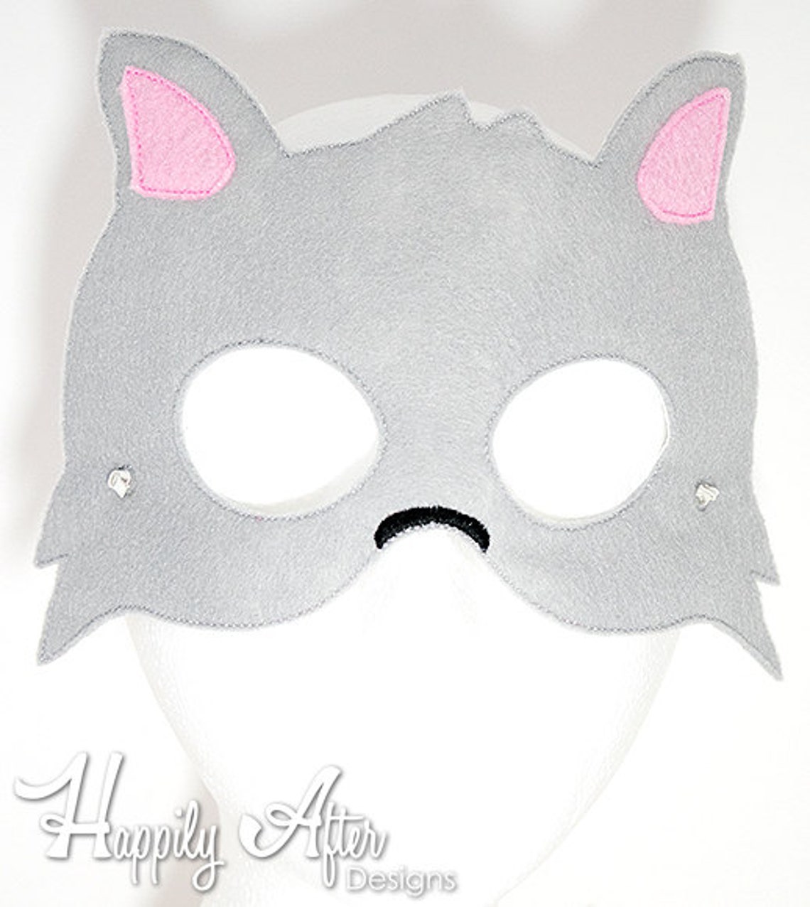 Gray Wolf Mask Embroidery Design, Little Red Mask, Machine Embroidery ...