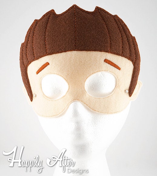 Spikey Hair Boy Mask Embroidery Design, Boy Mask, Machine Embroidery ...