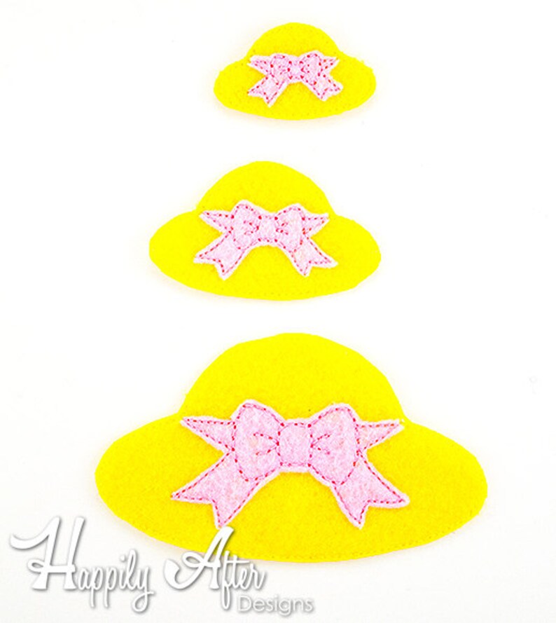 Easter Hat Feltie Embroidery Design Hat Feltie Easter - Etsy