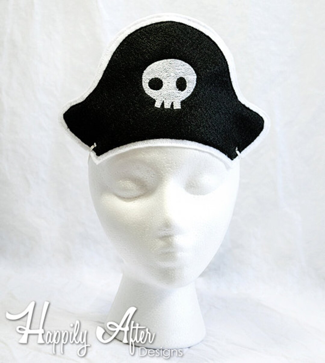 Pirate Hat Embroidery Design, Pirate Hat, Machine Embroidery, ITH Hat ...