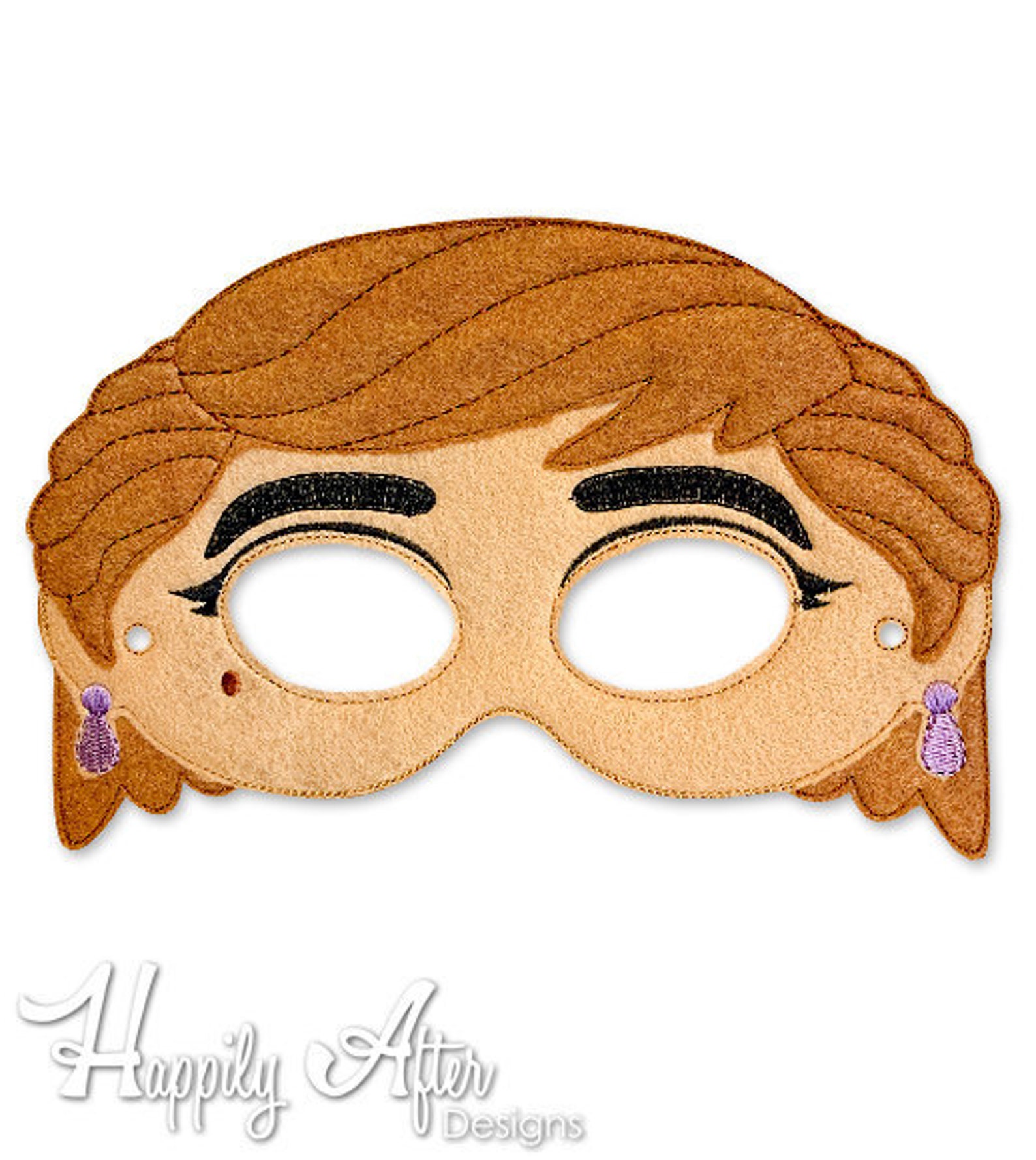 Cute Detective Mask Embroidery Design, Spy Mask, Machine Embroidery ...