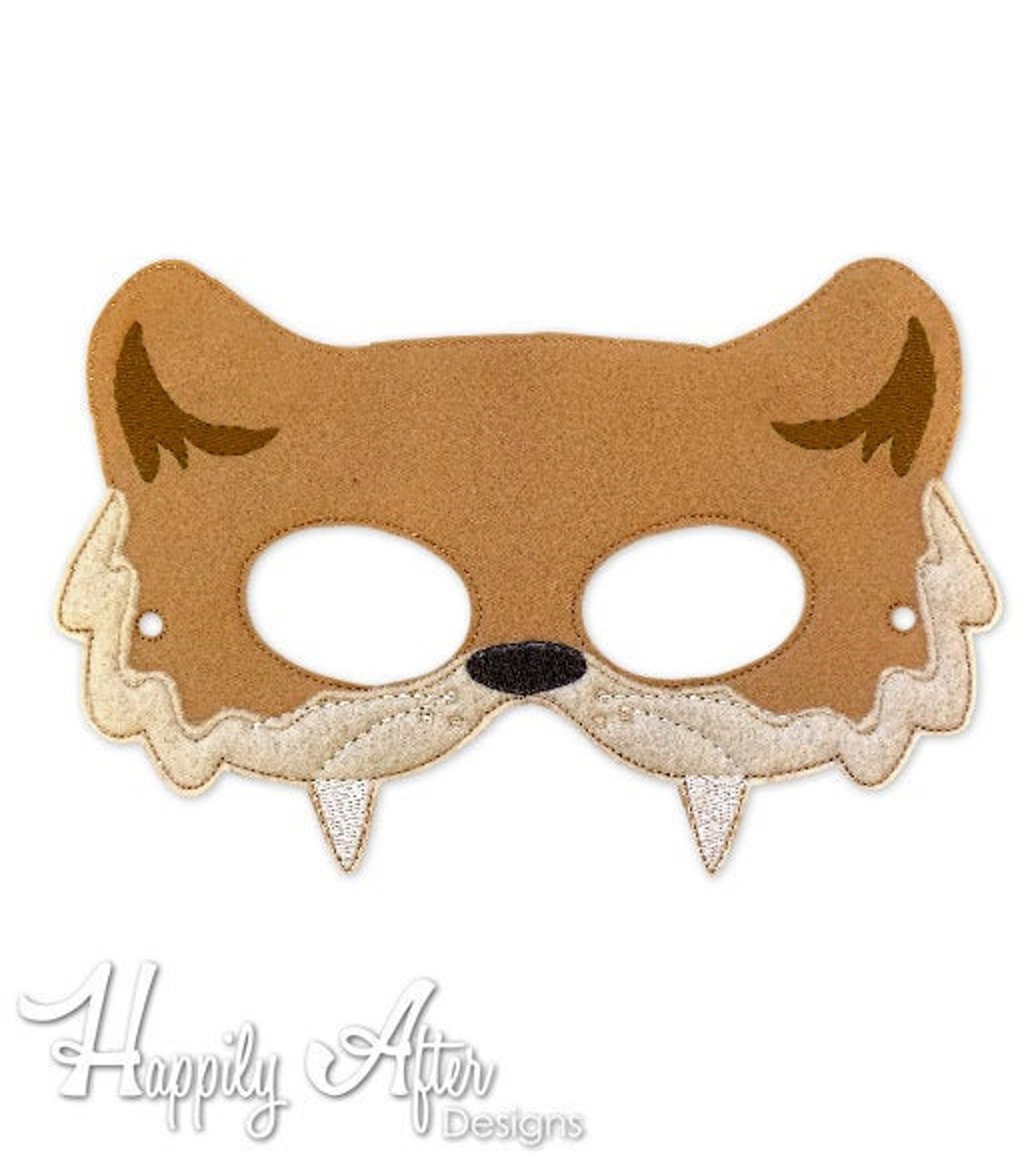 Sabertooth Mask Embroidery Design Cat Mask Machine - Etsy