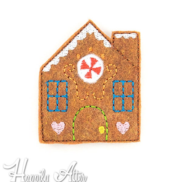 Gingerbread House Embroidery Design - Etsy