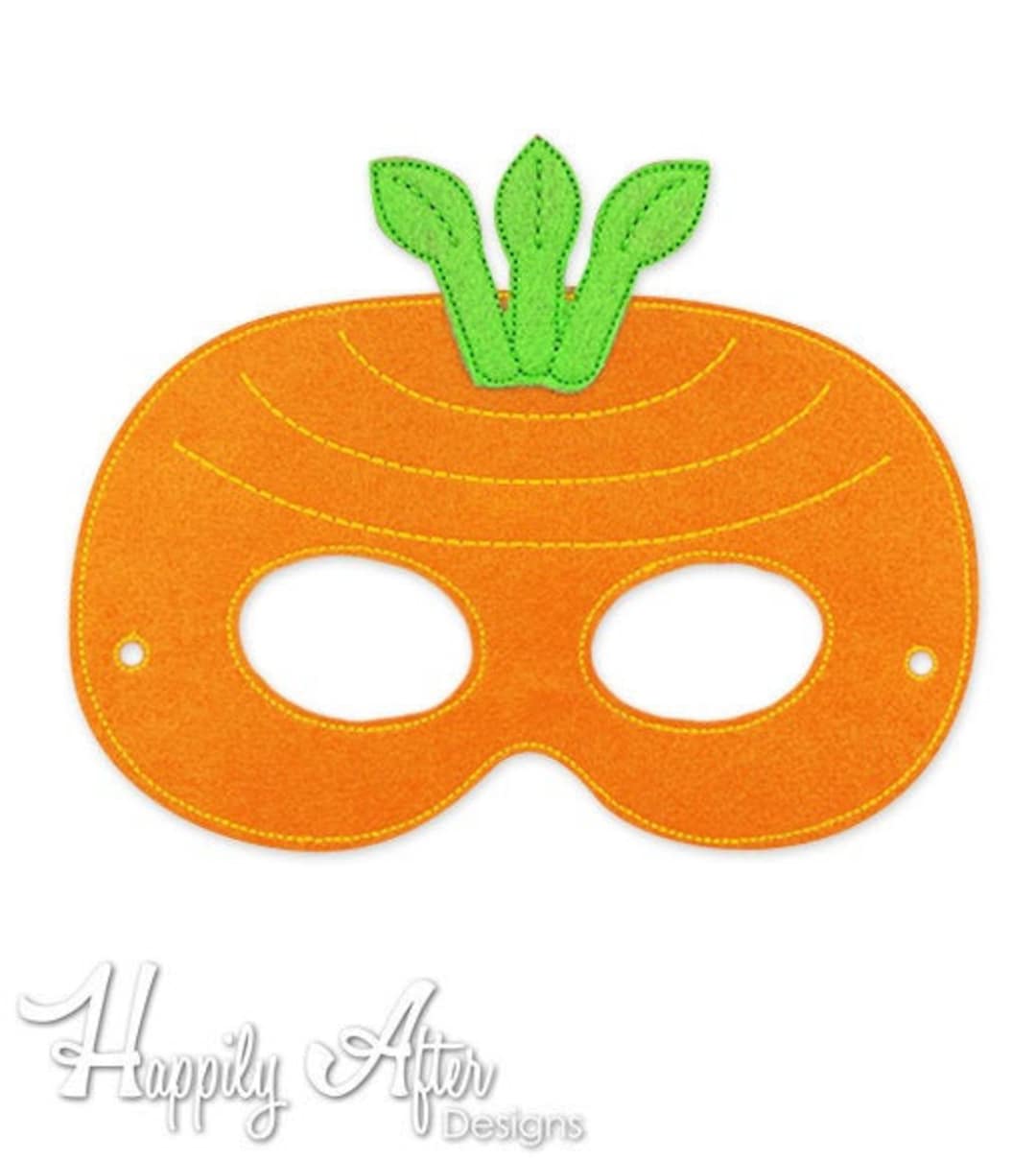 Carrot Mask Embroidery Design, Vegetable Mask, Machine Embroidery, ITH ...