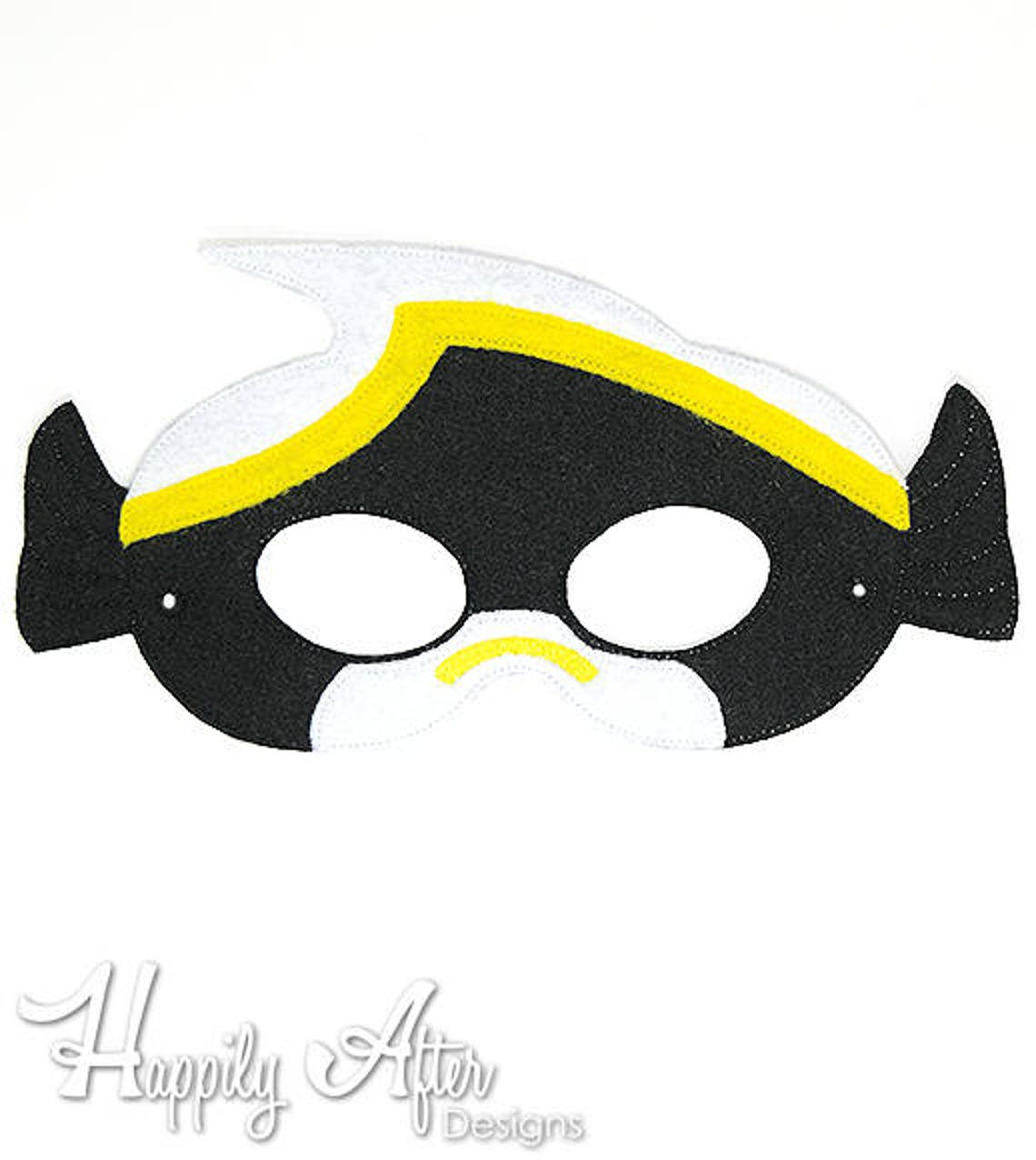 Moorish Idol Fish Mask Embroidery Design Fish Mask Machine | Etsy