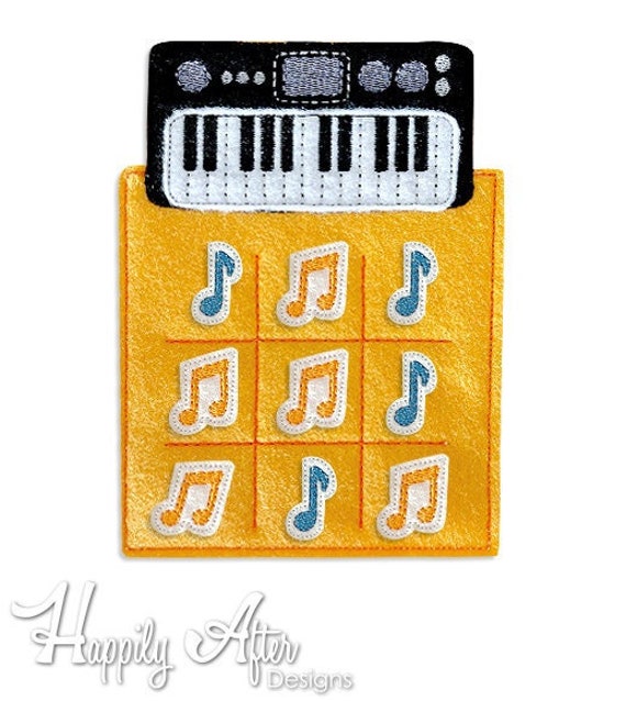 Keyboard Tic Tac Embroidery Design Music Embroidery Tic Tac | Etsy