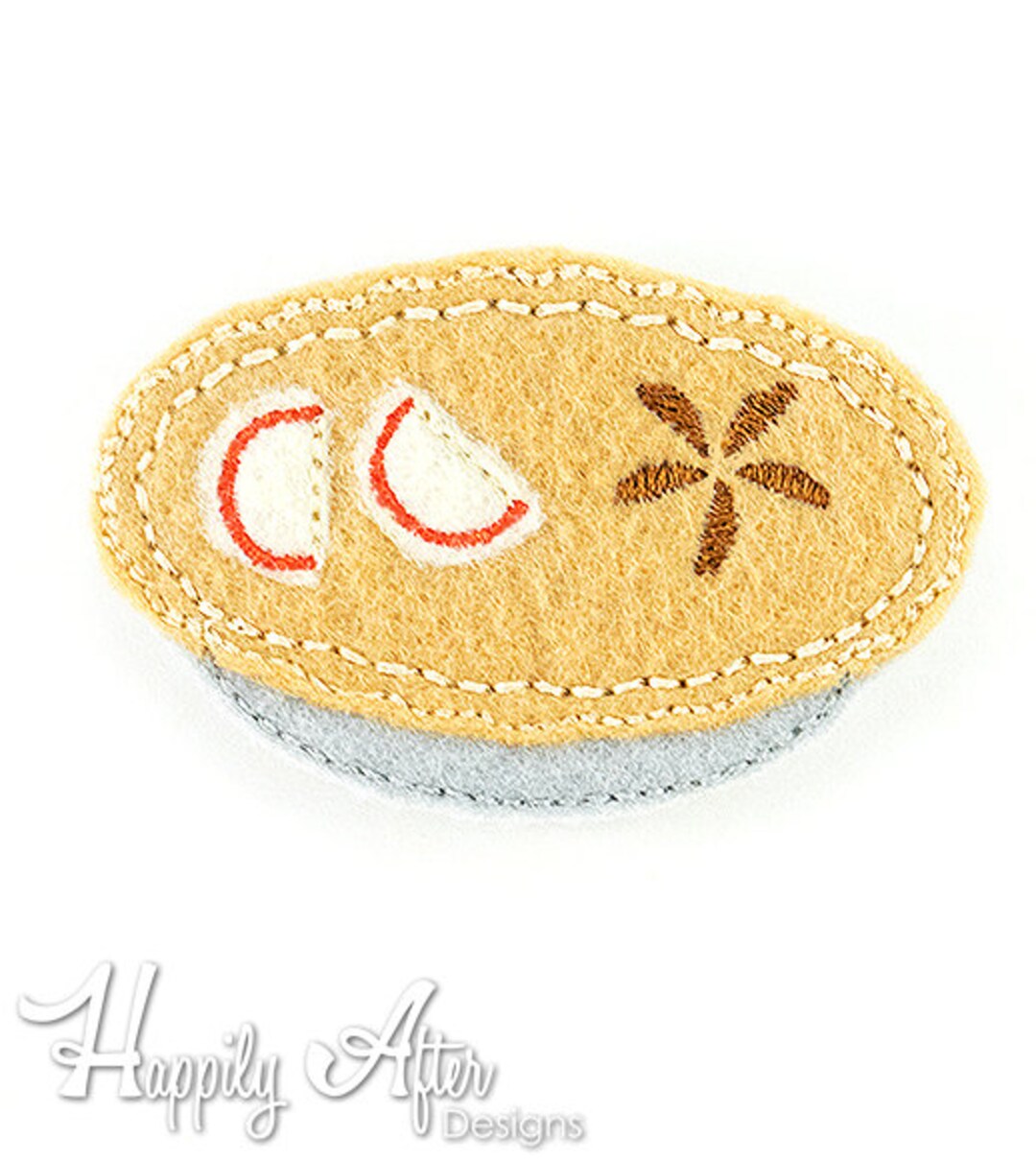 Apple Pie Feltie Embroidery Design, Pie Feltie, Machine Embroidery, ITH ...