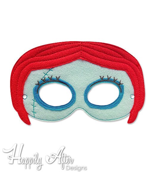 Doll Girl Mask Embroidery Design Doll Mask Machine | Etsy