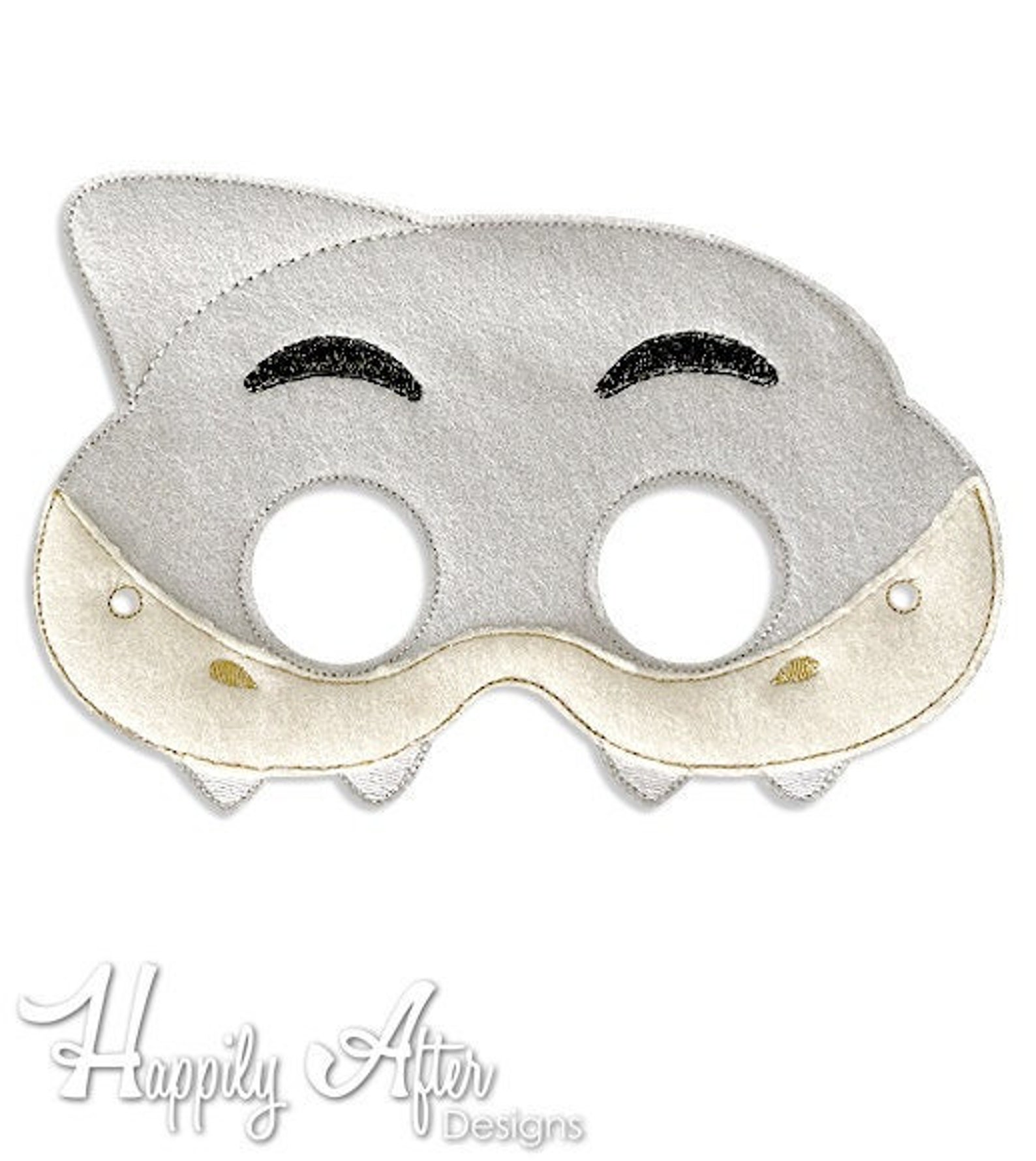 Sly Shark Mask Embroidery Design, Shark Mask, Machine Embroidery, ITH ...