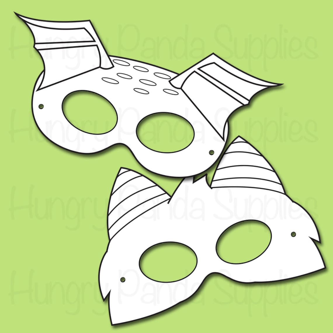 Monster Printable Coloring Masks Halloween Masks Monsters - Etsy