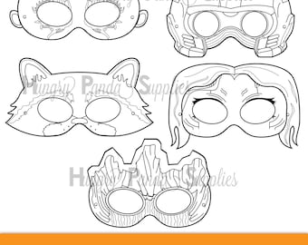 Superhero Printable Coloring Masks superhero mask hero mask