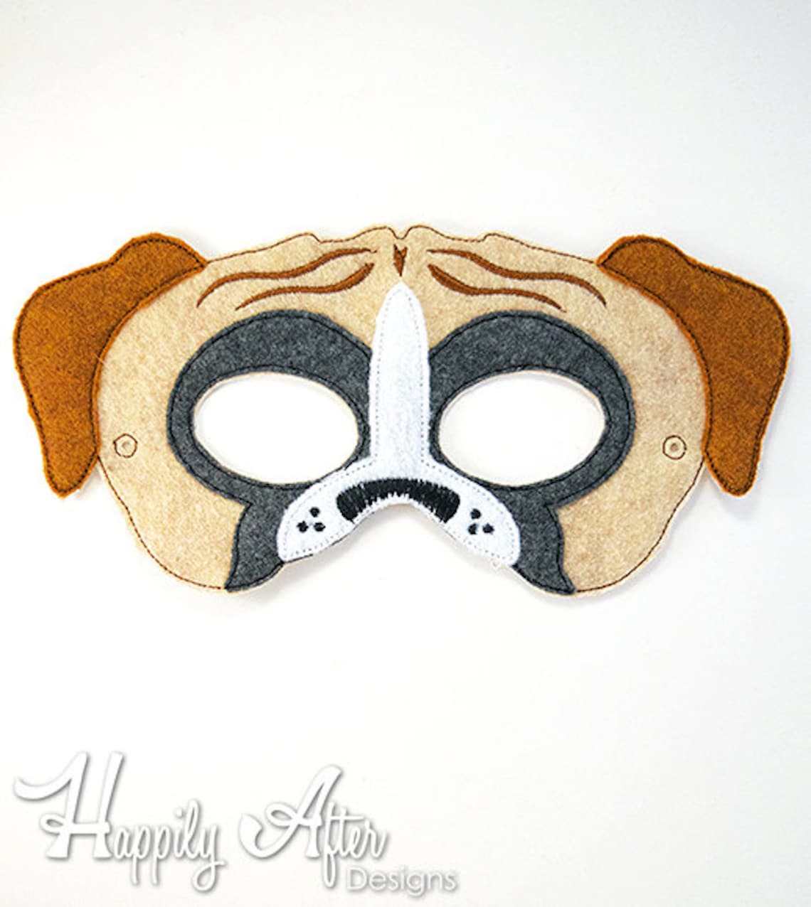 Boxer Dog Breed Mask Embroidery Design Boxer Mask Machine - Etsy