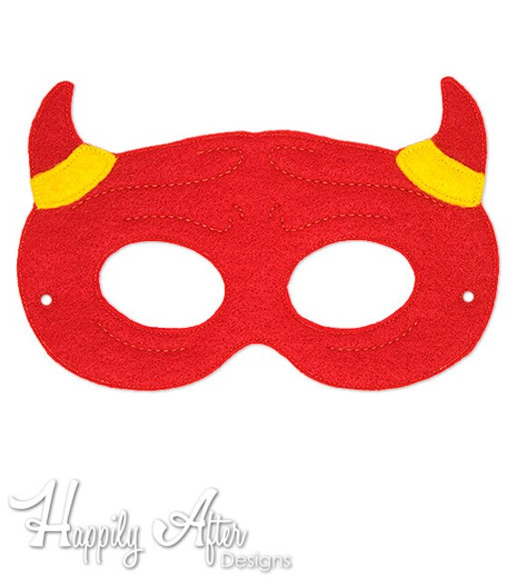 Devil Mask Embroidery Design Devil Mask Machine Embroidery - Etsy