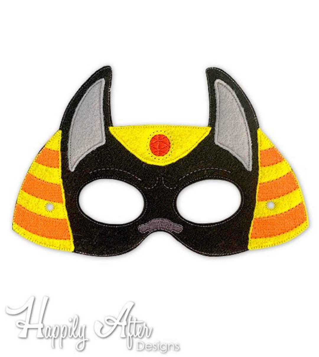 Anubis Mask Embroidery Design, Anubis Mask, Machine Embroidery, ITH ...