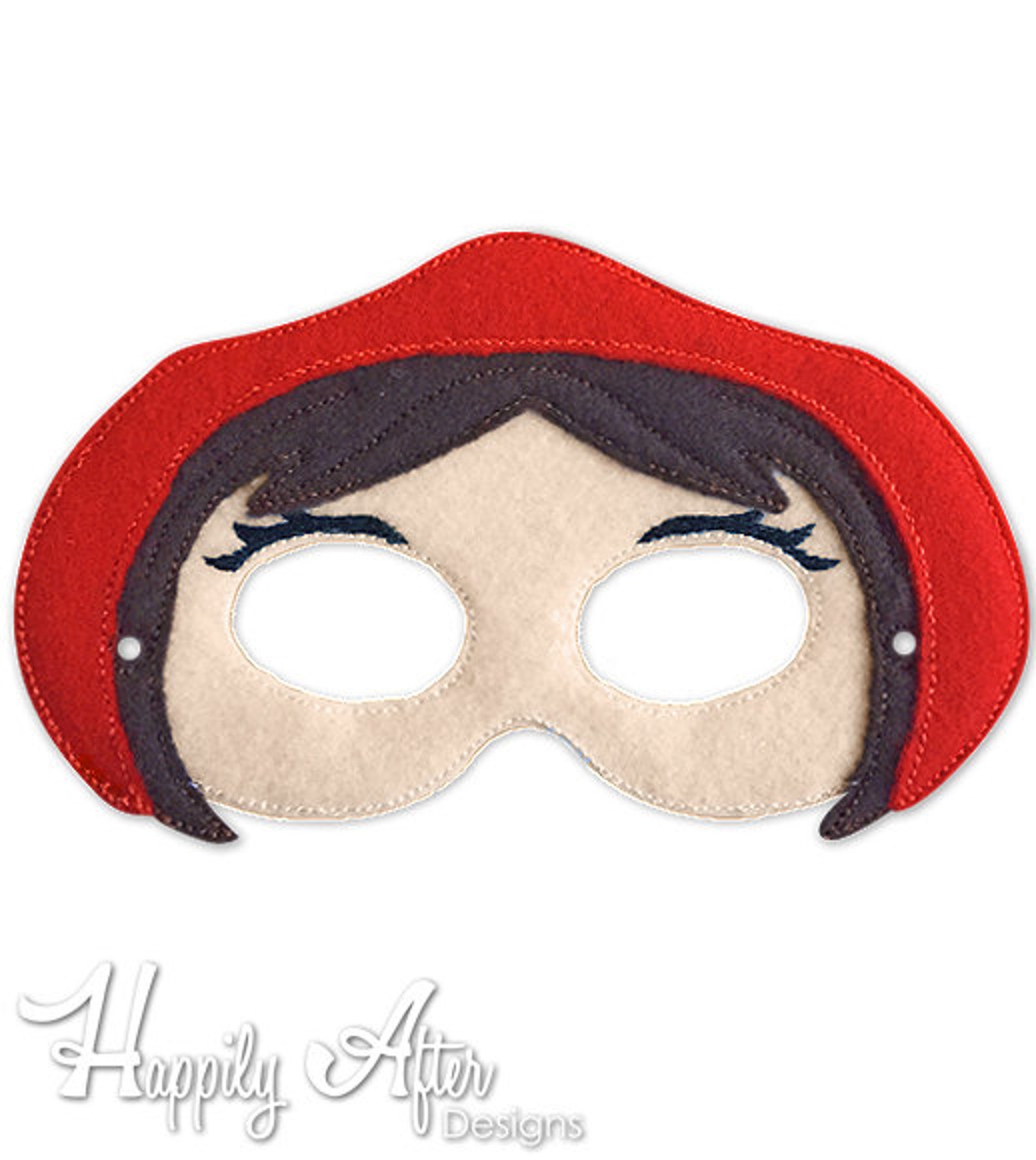 Little Red Riding Hood Mask Embroidery Design Little Red - Etsy