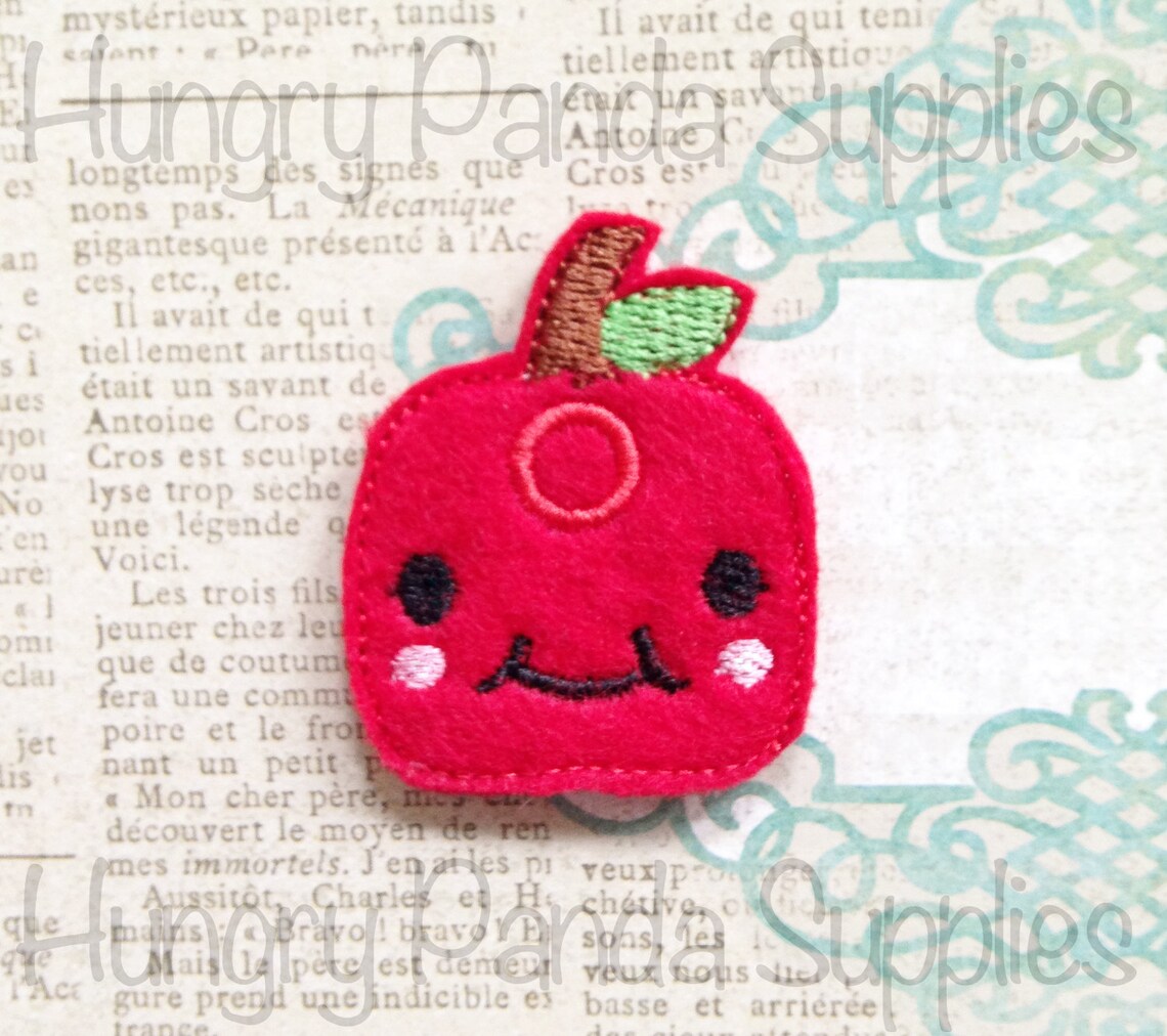 Apple Key Cover Embroidery Design Apple Key Cover Key Cover - Etsy