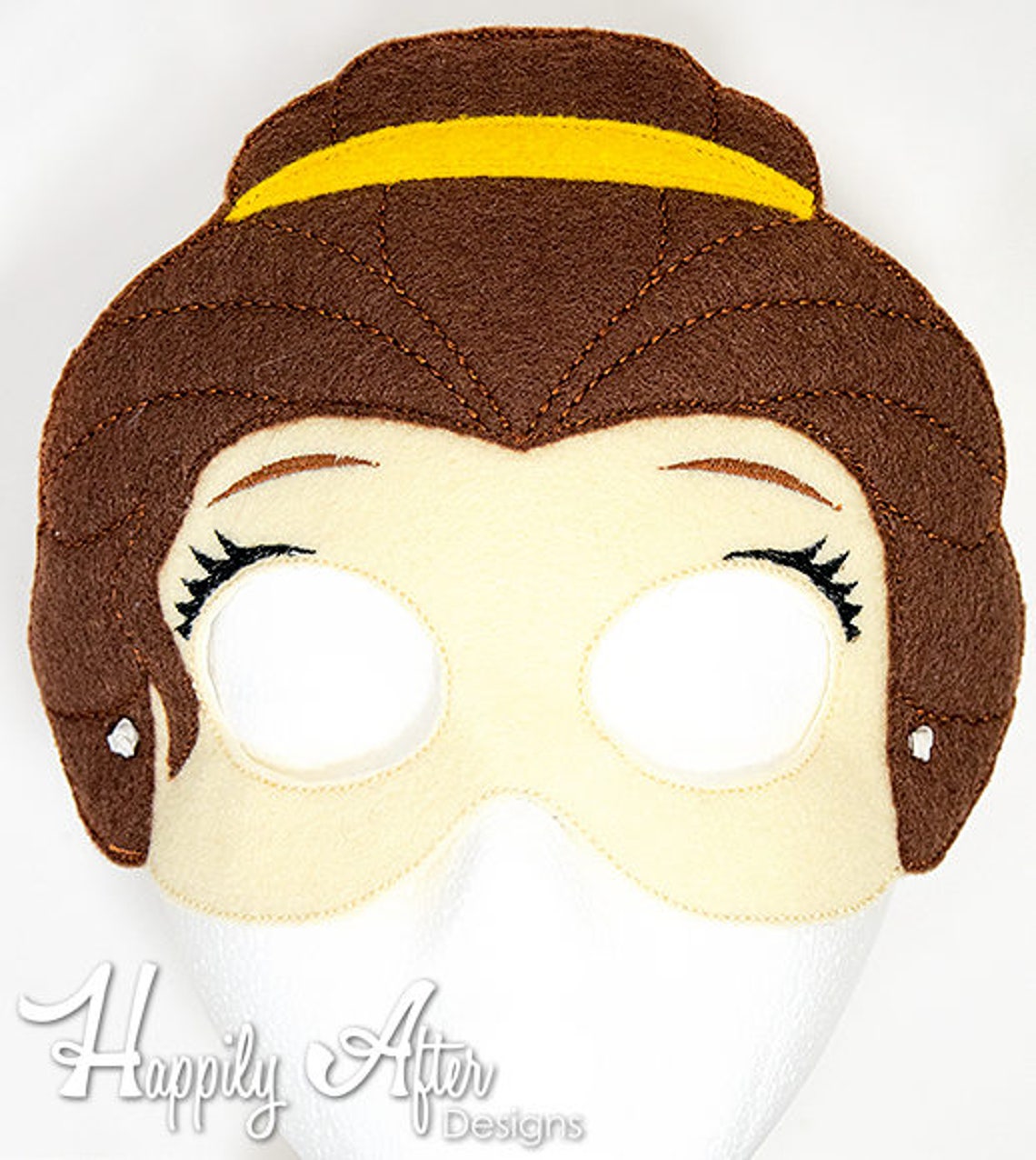 Belle Mask Embroidery Design Belle Mask Machine Embroidery - Etsy