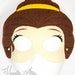 Belle Mask Embroidery Design, Belle Mask, Machine Embroidery, ITH Mask ...