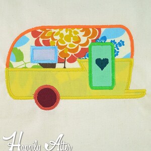 Camper Applique Embroidery Design, Camper Applique, Vintage Camper ...