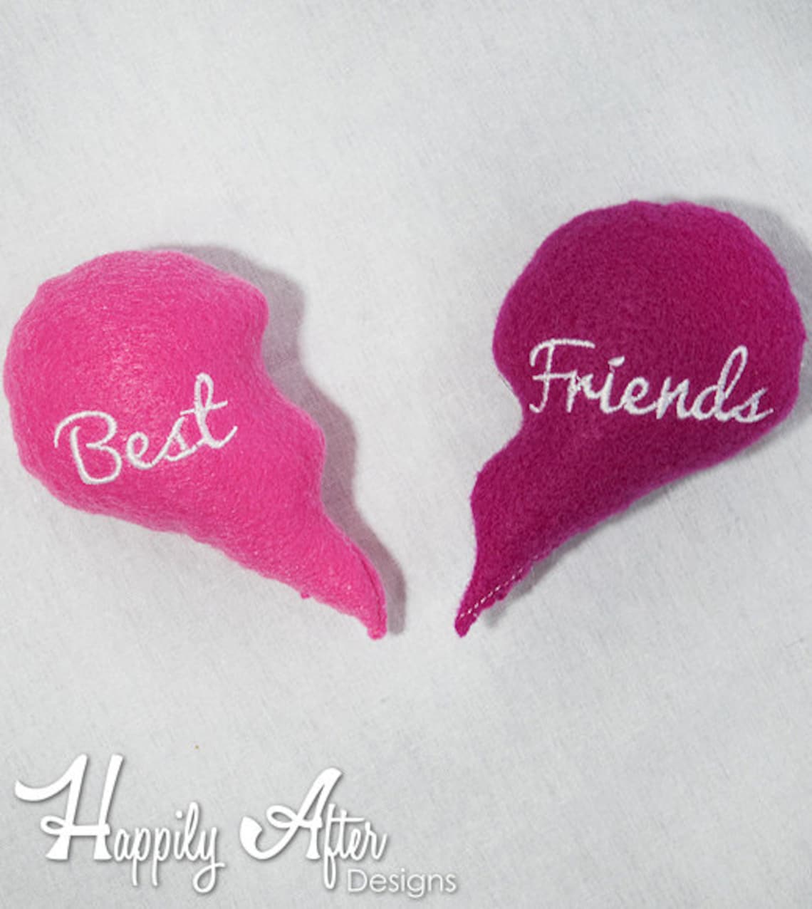 Friendship Heart Stuffie Embroidery Design, Heart Stuffy, Machine ...