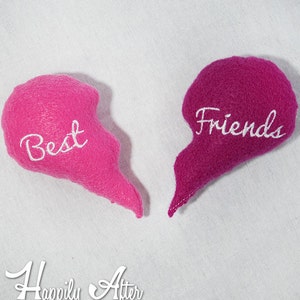 Friendship Heart Stuffie Embroidery Design, Heart Stuffy, Machine ...