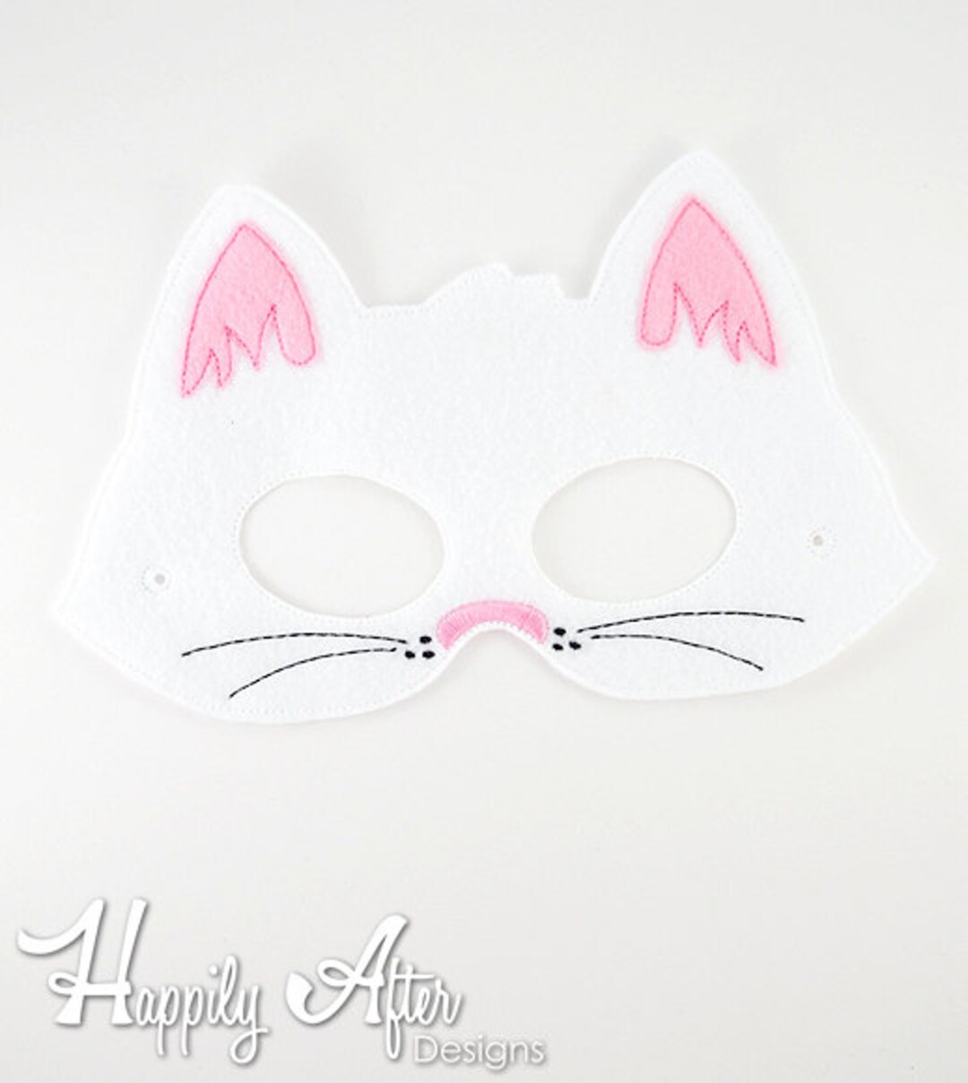 Cat Mask Embroidery Design, Cat Mask, Machine Embroidery, ITH Mask, in ...