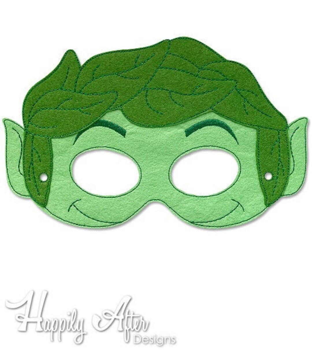 Green Man Mask Embroidery Design, Giant Mask, Machine Embroidery, ITH ...