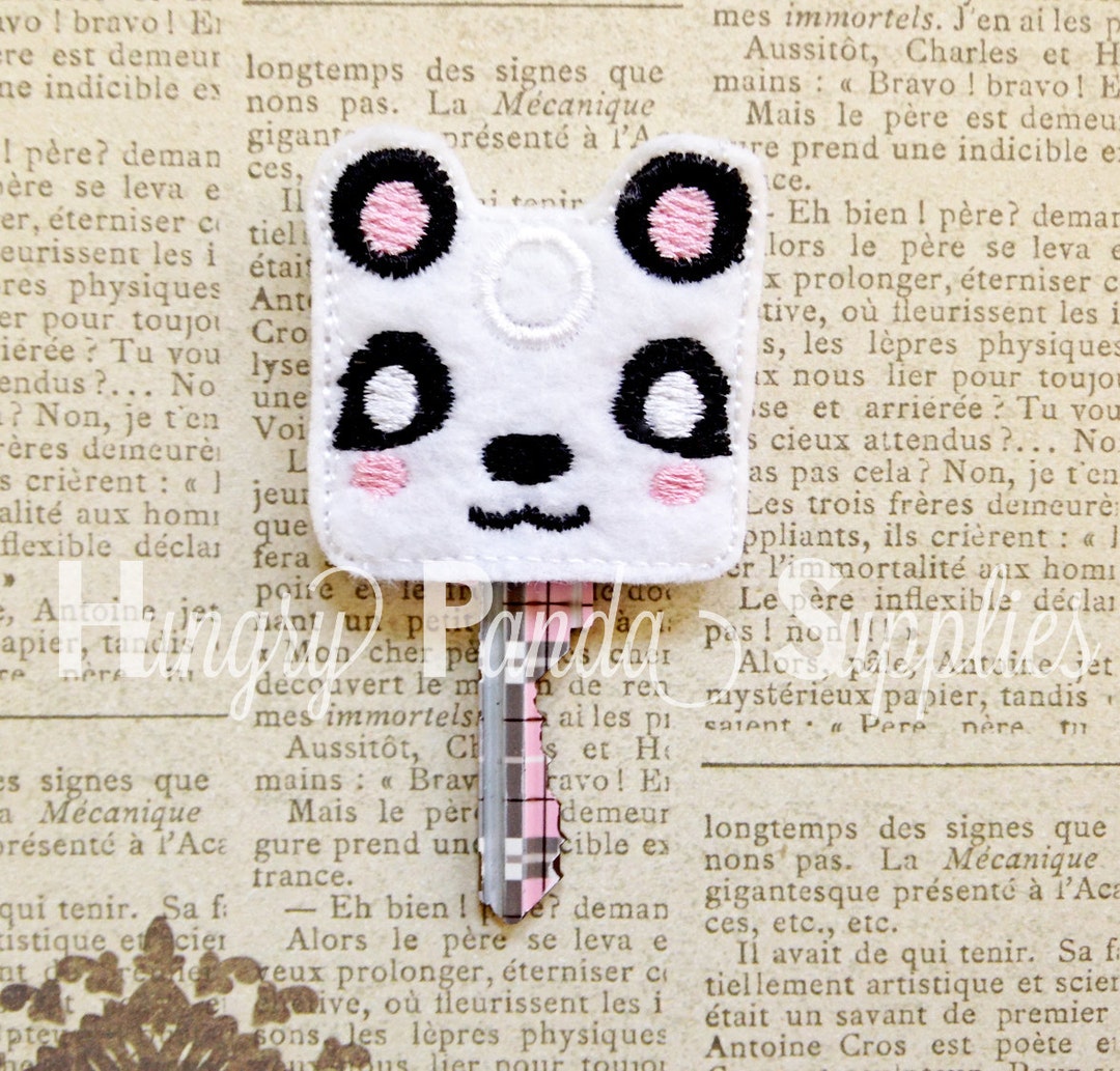 Panda Key Cover Embroidery Design, Panda, Key Cover Embroidery, Machine ...