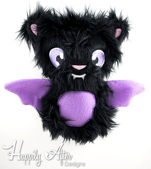 Bat Stuffie Embroidery Design Bat Halloween Bat Machine | Etsy