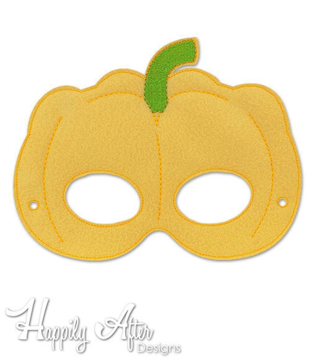 Pepper Mask Embroidery Design, Vegetable Mask, Machine Embroidery, ITH ...