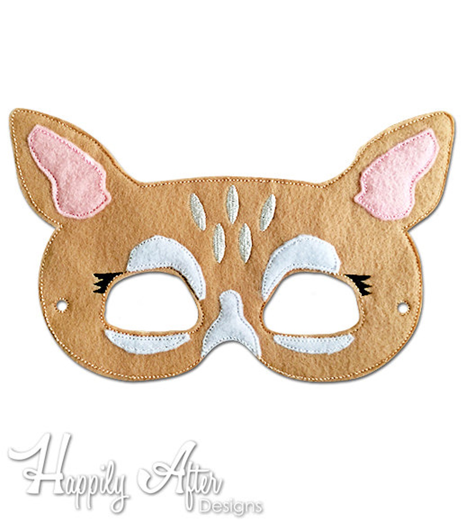 Deer Mask Embroidery Design Deer Mask Machine Embroidery - Etsy