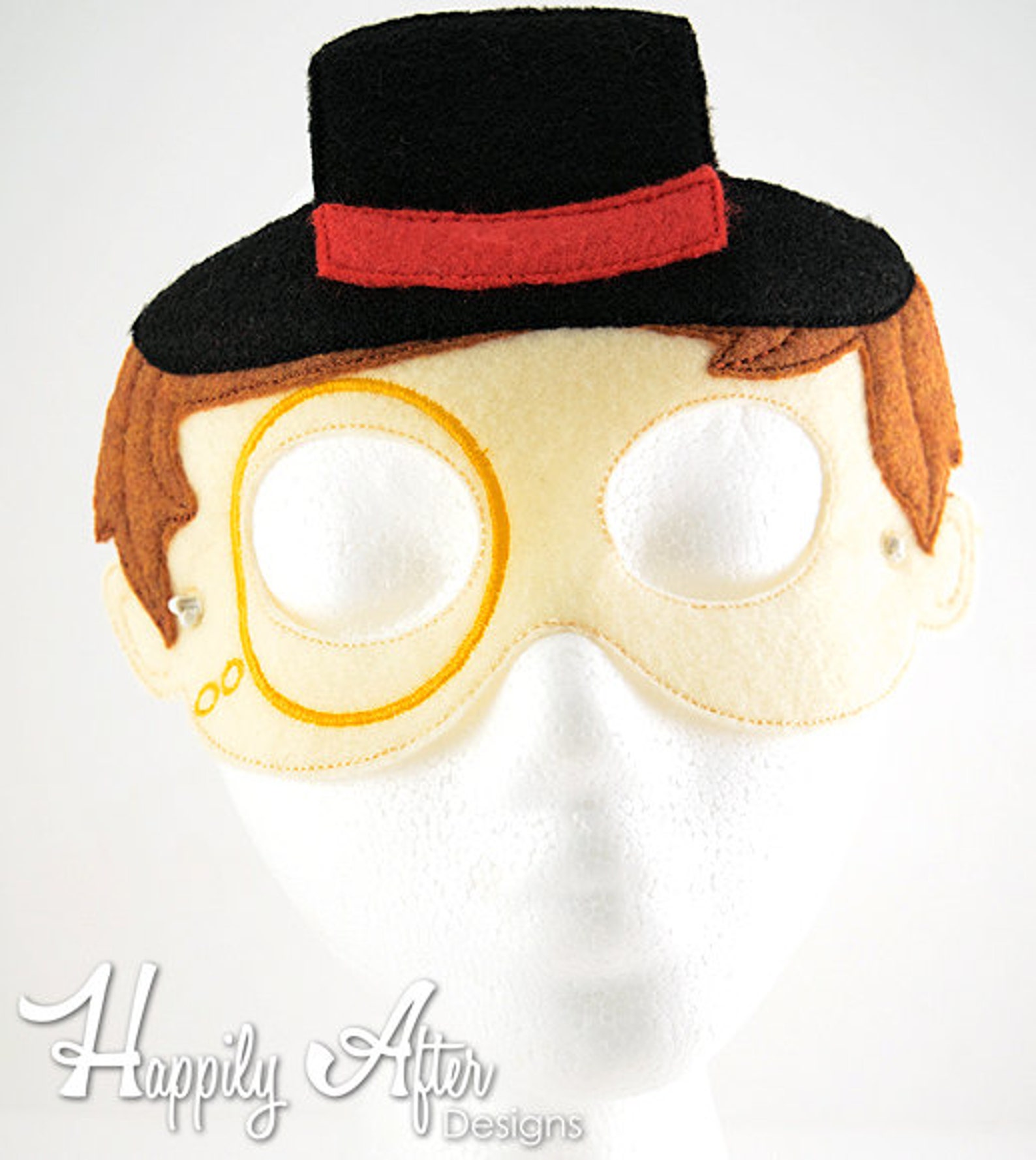 Ringmaster Mask Embroidery Design Boys Mask Machine - Etsy