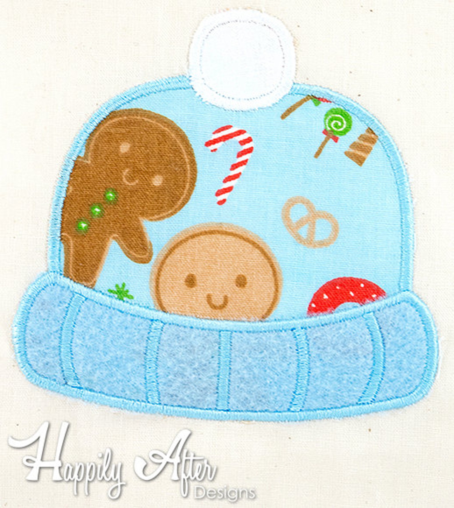 Winter Hat Applique Embroidery Design Winter Applique Hat - Etsy