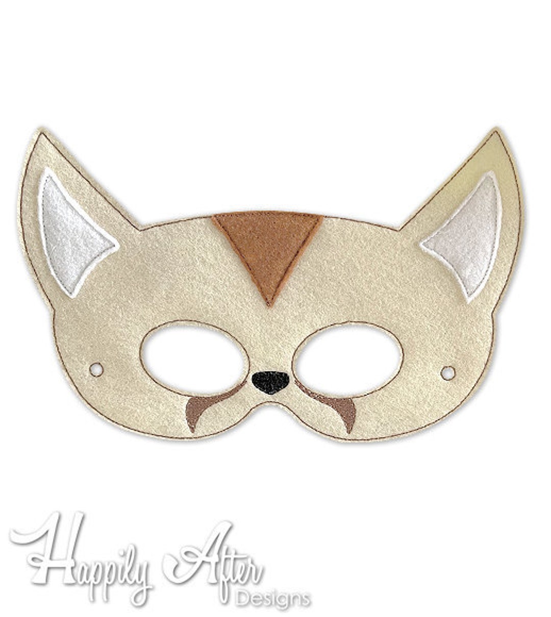 Fennec Fox Mask Embroidery Design, Animal Mask, Machine Embroidery, ITH ...