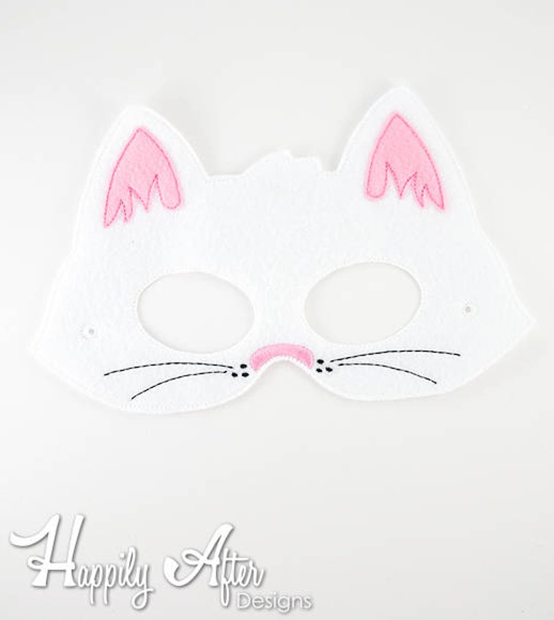 Cats Mask Embroidery Design Pack Cat Mask Striped Tabby - Etsy