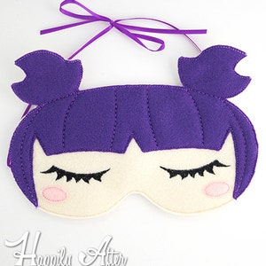 Sweet Dreamer Sleep Mask Embroidery Design, Kawaii Sleep Mask, Machine ...