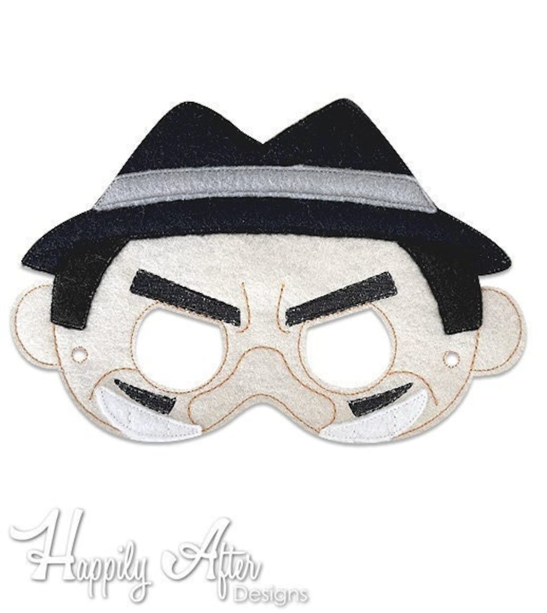 Spy Man Mask Embroidery Design, Spy Mask, Machine Embroidery, ITH Mask ...